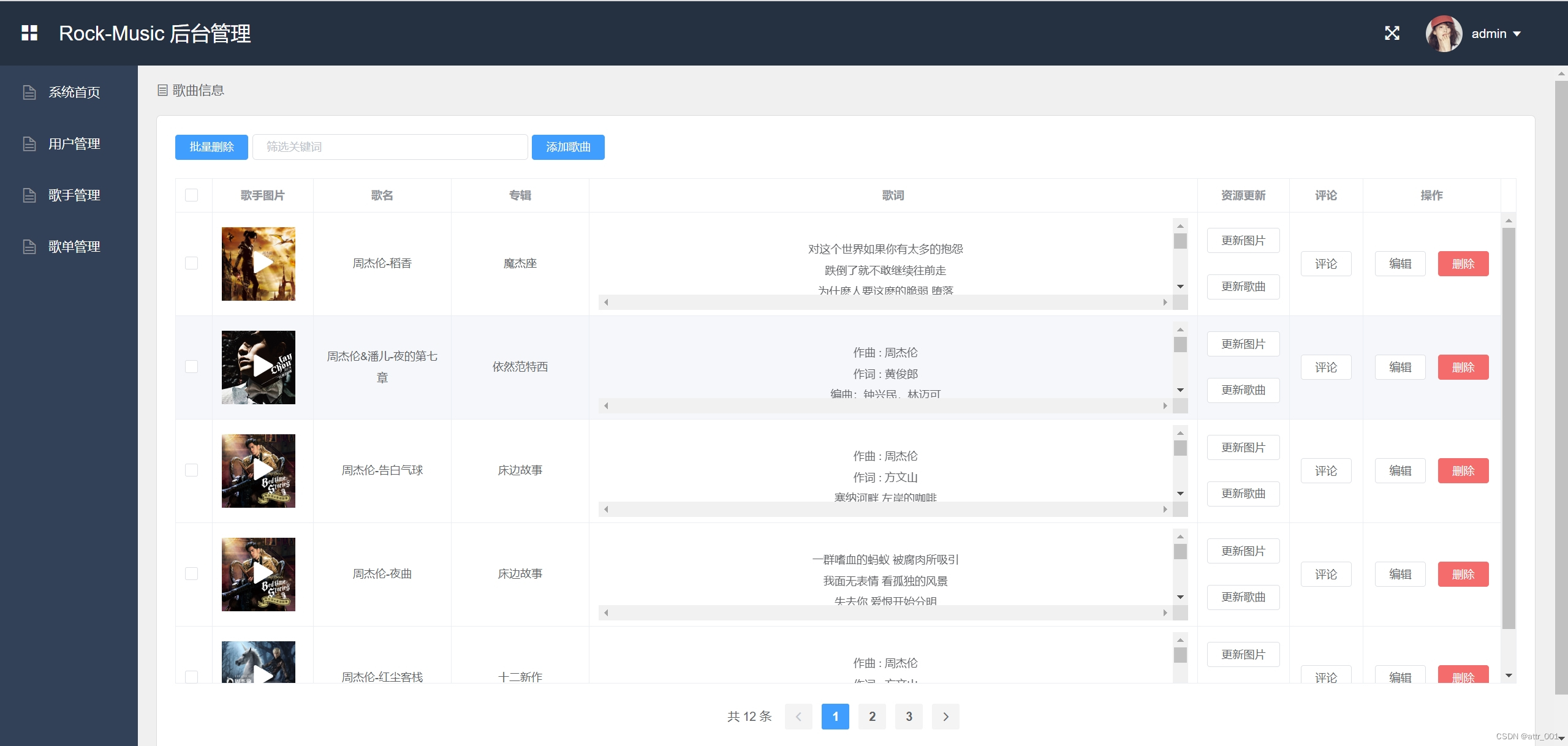 基于springbootvue的在线音乐管理网站基于springbootvue的音乐网站管理系统 Csdn博客 