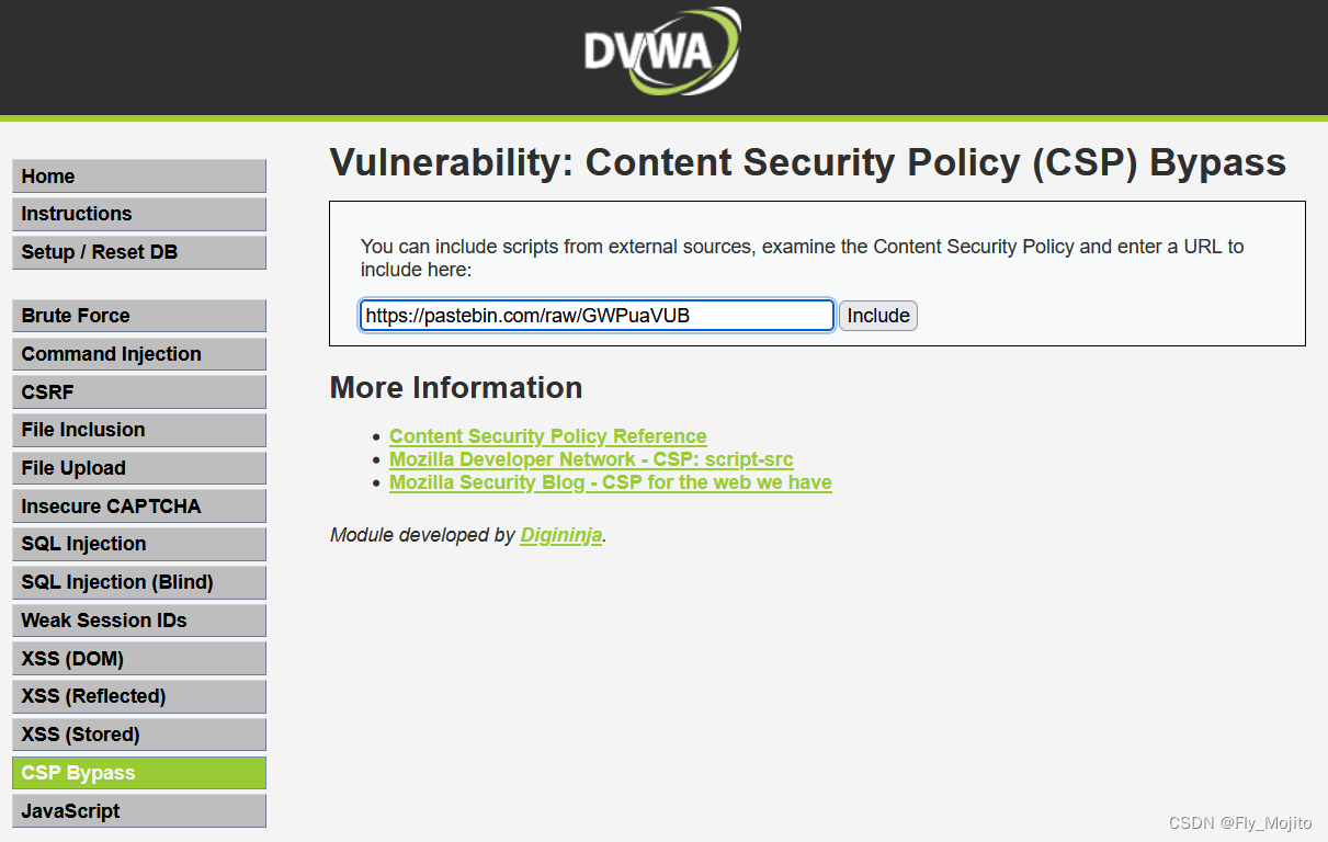DVWA——CSP Bypass-CSDN博客