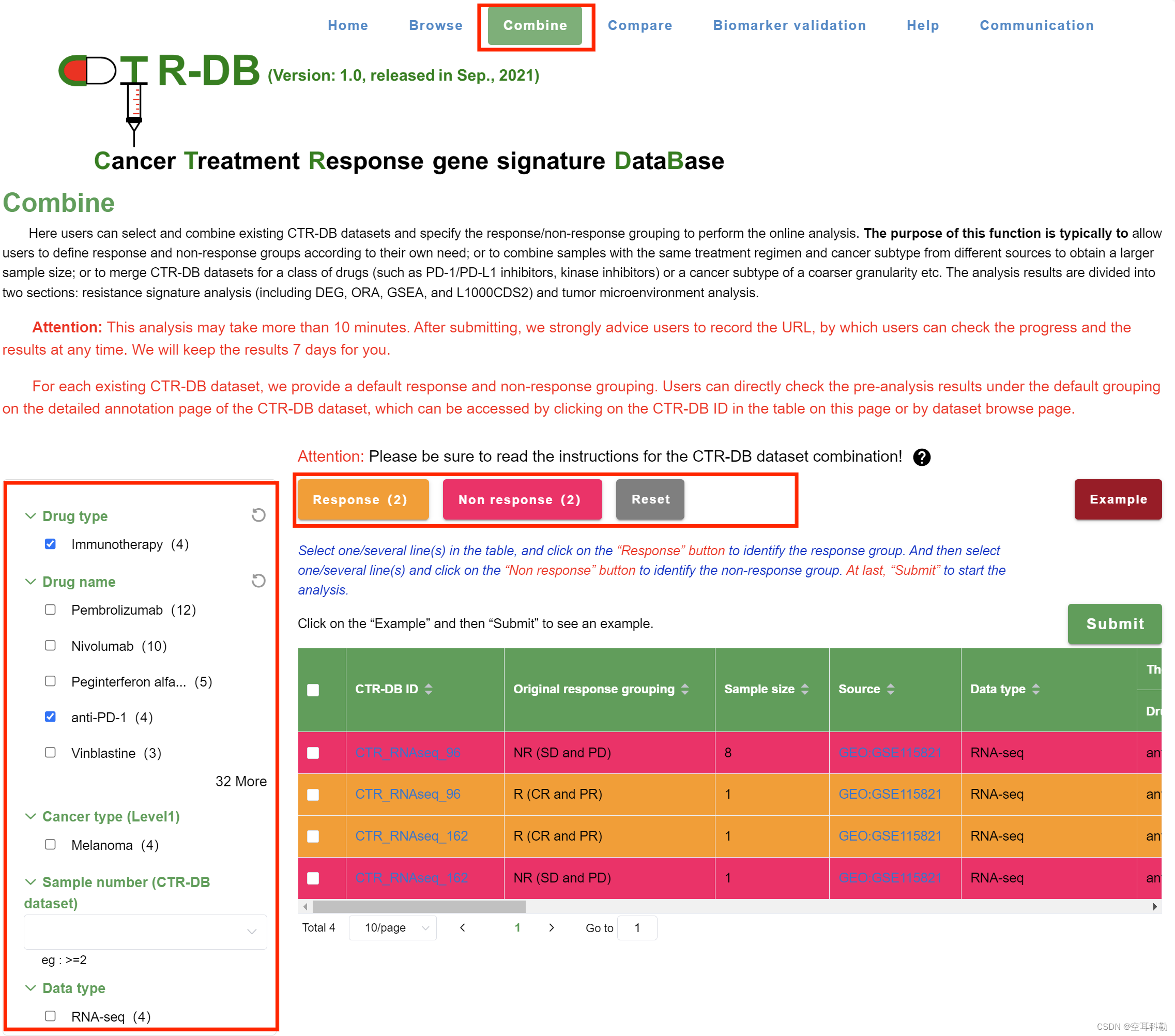 癌症治疗响应预测标志物发现和验证的有力用具CTR-DB_ctrdb-CSDN博客