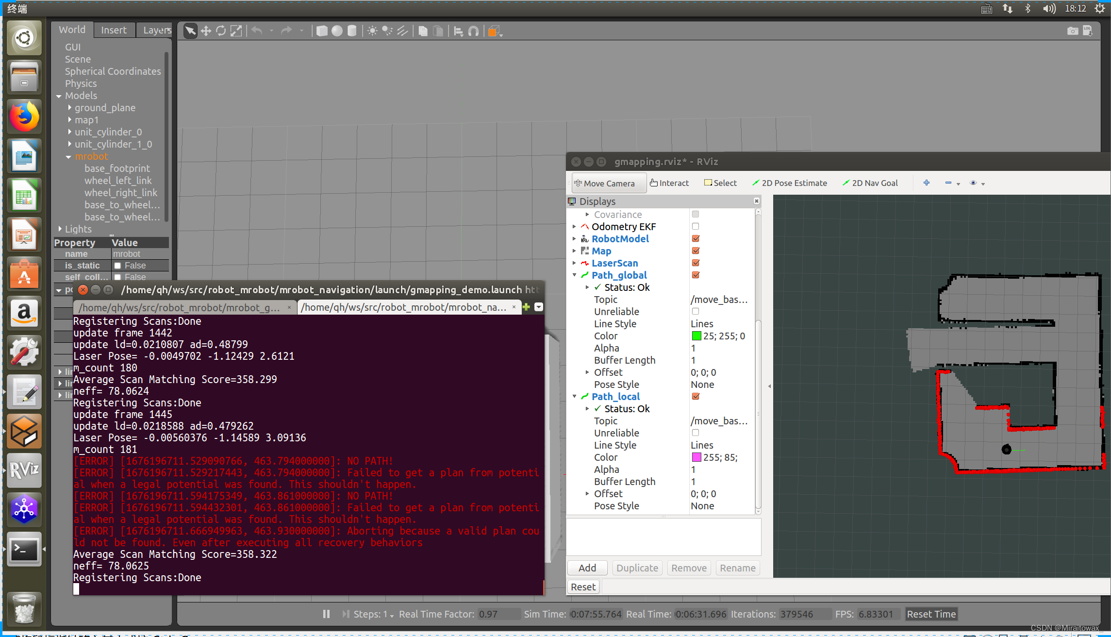 ros中实现全局/局部避障算法的添加与rviz中规划路径的显示（下）_rivz使用dijkstra算法循迹-CSDN博客