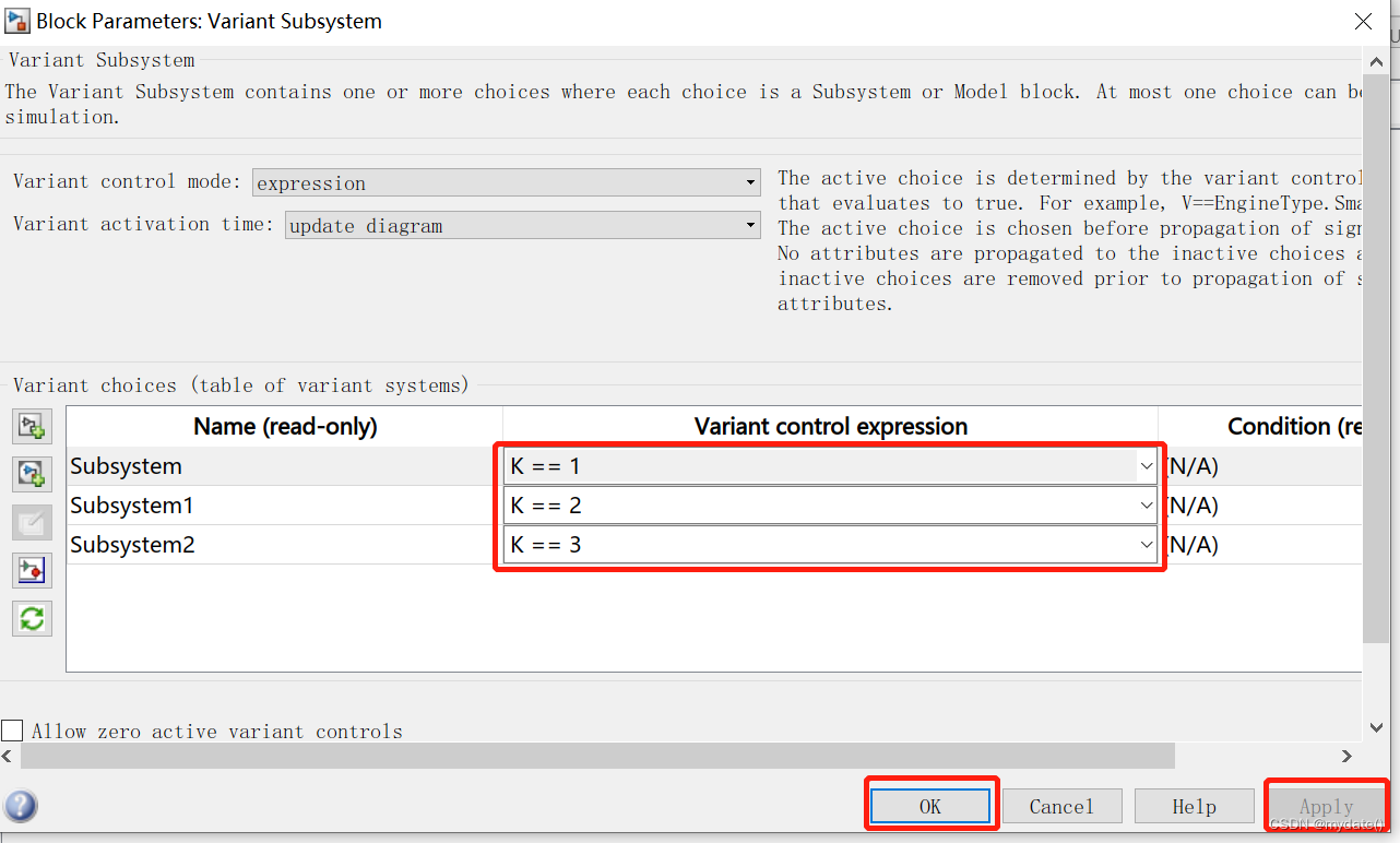 Simulink的Variant Model和Variant Subsystem用法-CSDN博客