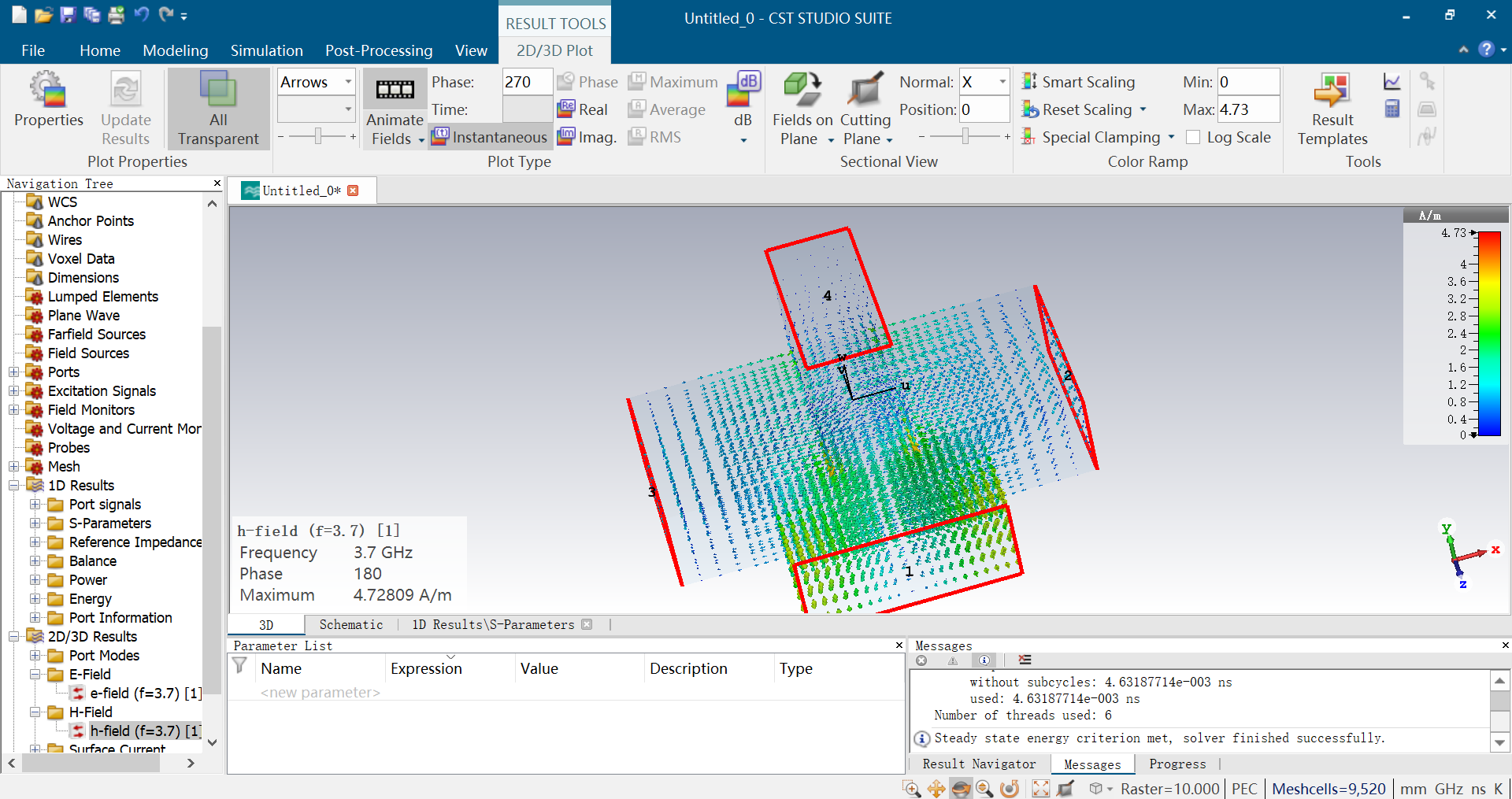 基于电磁仿真软件CST的3.4-4GHz波导魔T设计_cst仿真教程-CSDN博客