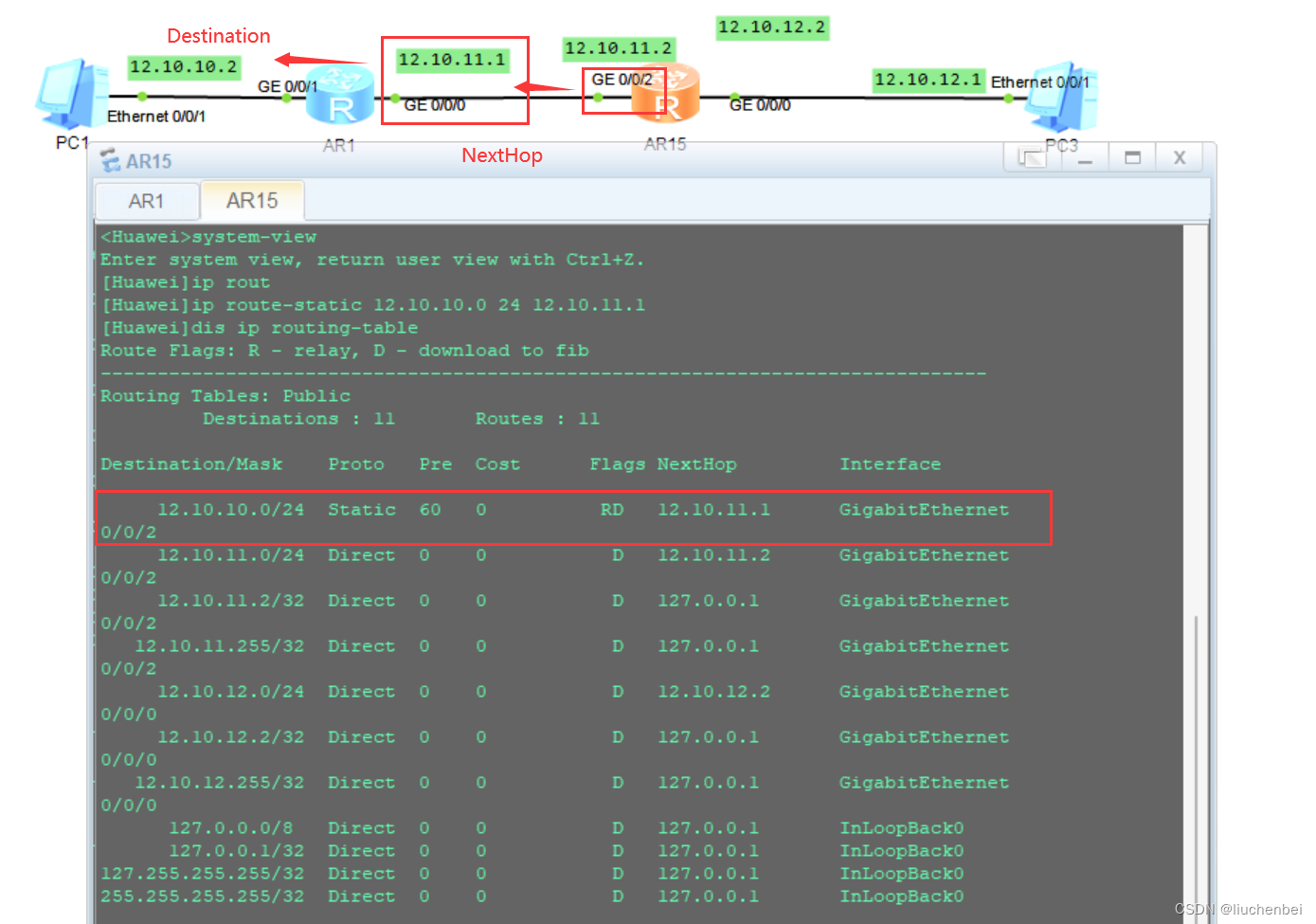 静态路由知识&华为eNSP实践_静态路由有cost值吗-CSDN博客