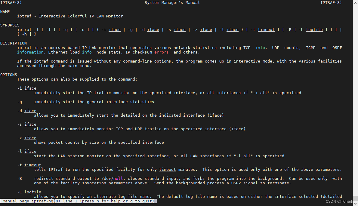 iptraf查看网卡吞吐量等信息_查看一个小时机器网卡吞吐量-CSDN博客