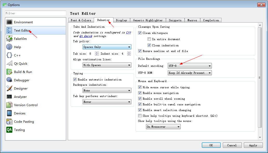 解决QT编码导致的乱码问题Error:Could not decode “xxx.cpp“ with“UTF-8/System_could not decode with utf-8 qt ...