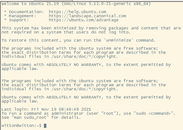 配置与管理Ubuntu 21.10_cannot refresh cache whilst offline-CSDN博客