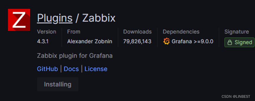 Grafana947安装zabbix插件、配置zabbix数据源grafana安装zabbix插件 Csdn博客