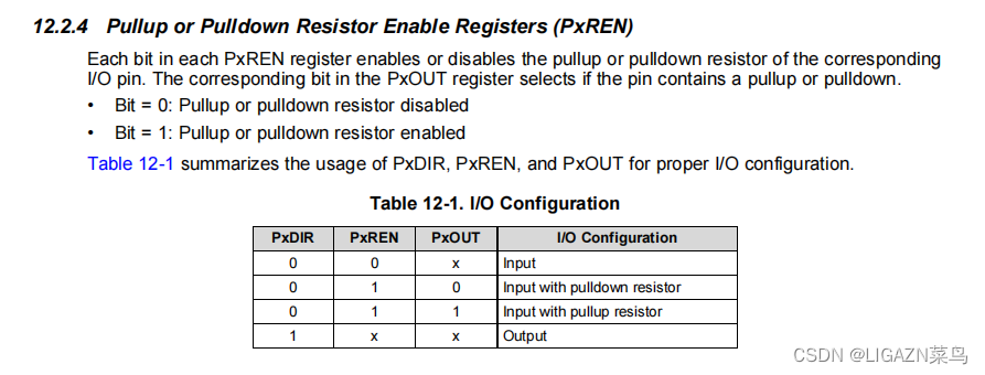 MSP430学习总结(二)——GPIO_msp430 读io输入口 怎么写-CSDN博客