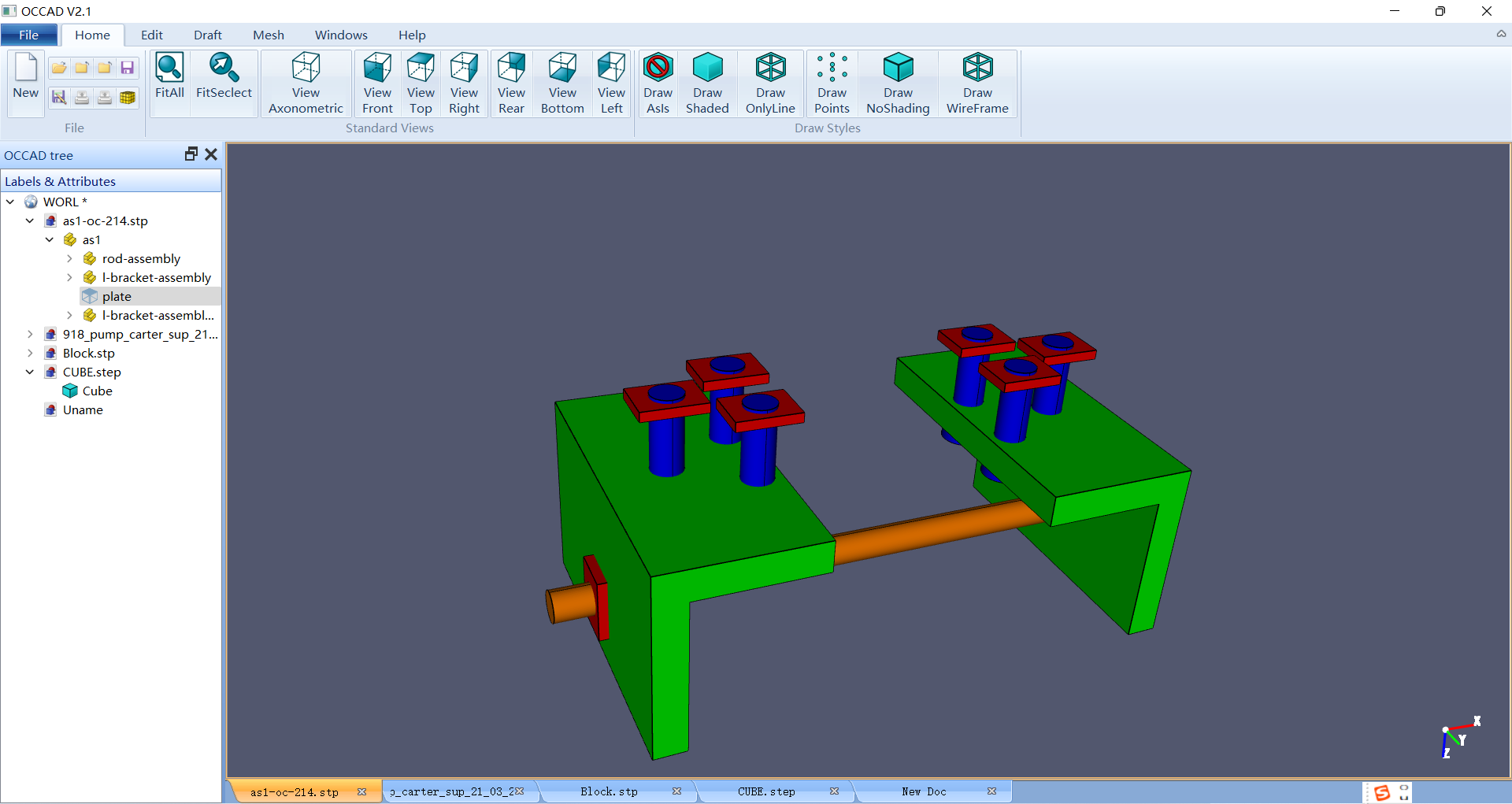 初探OSG+OpenCascade（简称：OCC）在QT上的实践之 实现office Ribbon风格_qt实现office2016风格-CSDN博客