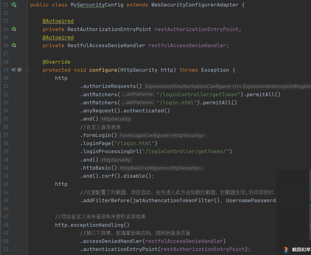 SpringSecurity+自定义登录界面+JwtToken+拦截器+前后端分离_springsecurity前后端分离自定义登录页面-CSDN博客