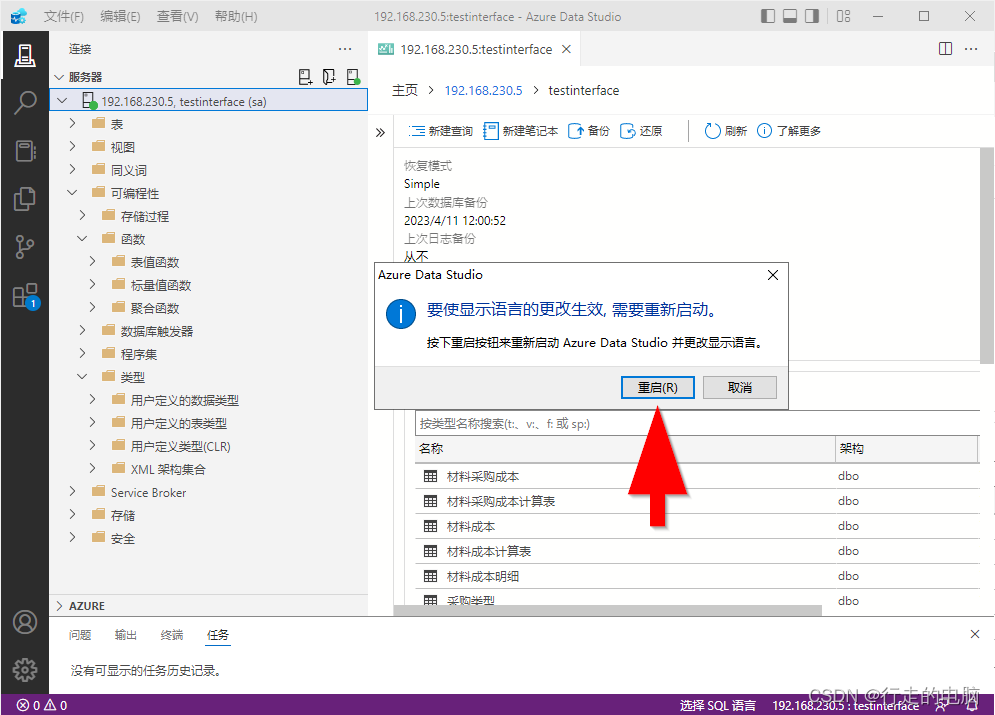 如何更改Azure Data Studio的显示语言_azure data studio设置中文-CSDN博客