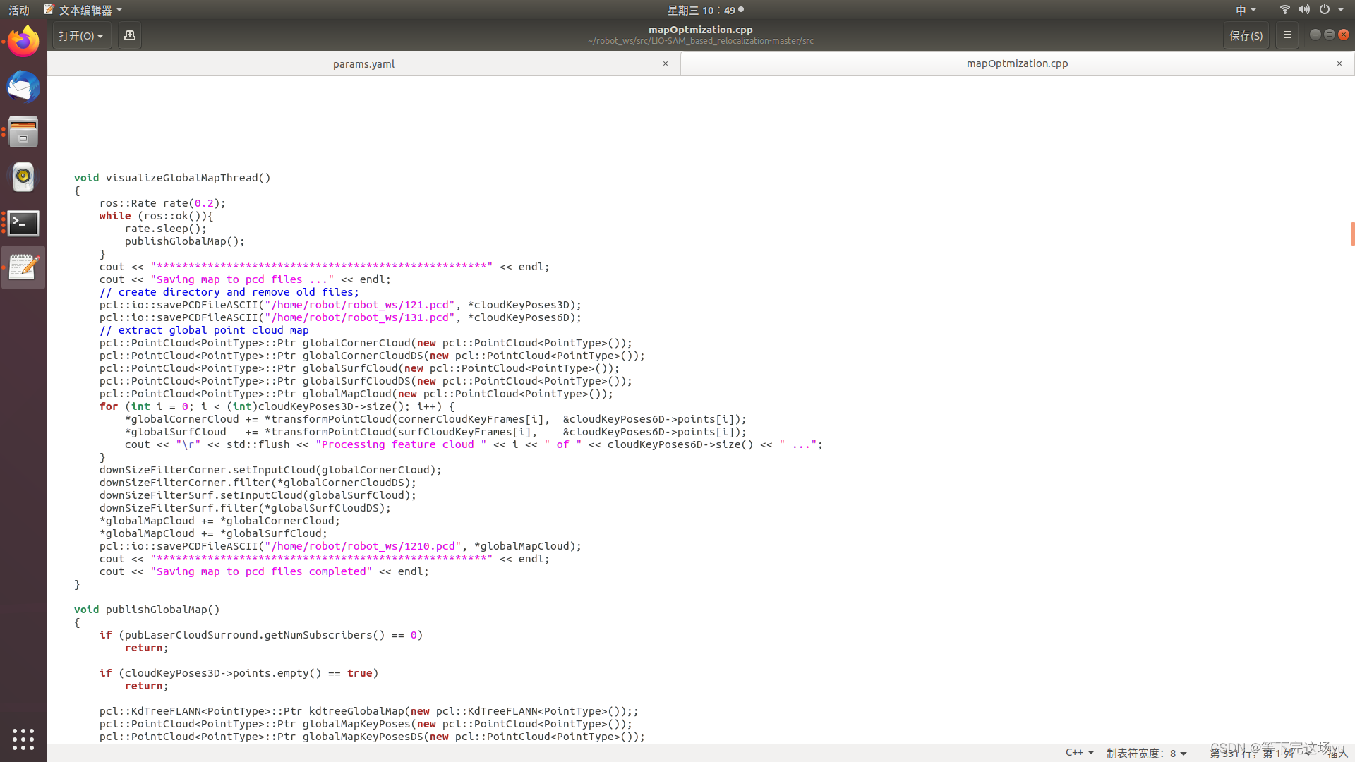 lio-sam运行并保存地图_liosam保存地图_等下完这场yu的博客-CSDN博客