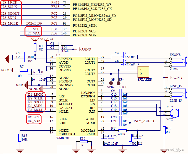 STM32 I2S简介和实验硬件连接_stm32 i2s mclk-CSDN博客