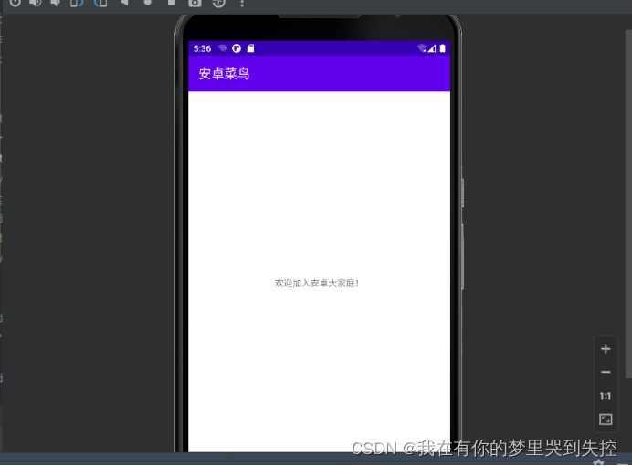 Android studio 实验一_1、helloandroid:app名字为“安卓菜鸟”,自己设置图标。问候文字为“欢迎加入安卓-CSDN博客
