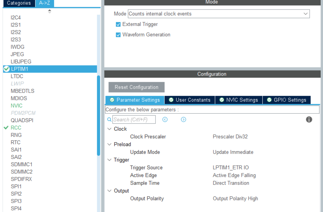 STM32F767 低功耗定时器 LPTIM1_ETR触发定时器启动 单触发模式_stm32 lptim1-CSDN博客