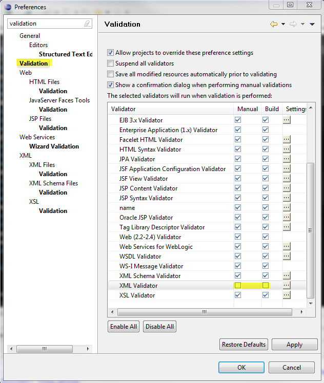 eclipse 取消xml校验_eclipse去掉xml校验-CSDN博客