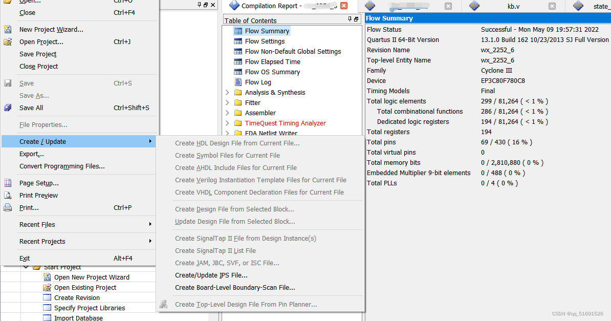create symbol files是灰色_为什么quartus中creat symbol files for current file 是灰色-CSDN博客