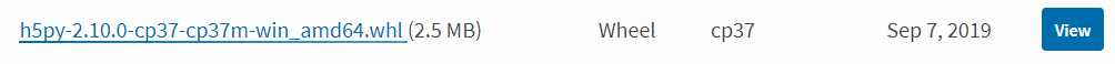 from . import h5 as _h5 File “h5py\h5.pyx“, line 41, in init h5py.h5 AttributeError: type object ...