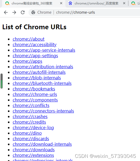 chrome浏览器的都有些什么指令列表！_new-tab-page-third-party-CSDN博客