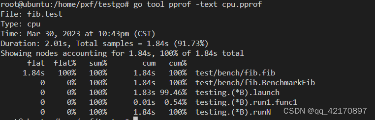 go pprof 性能测试_pporf-CSDN博客