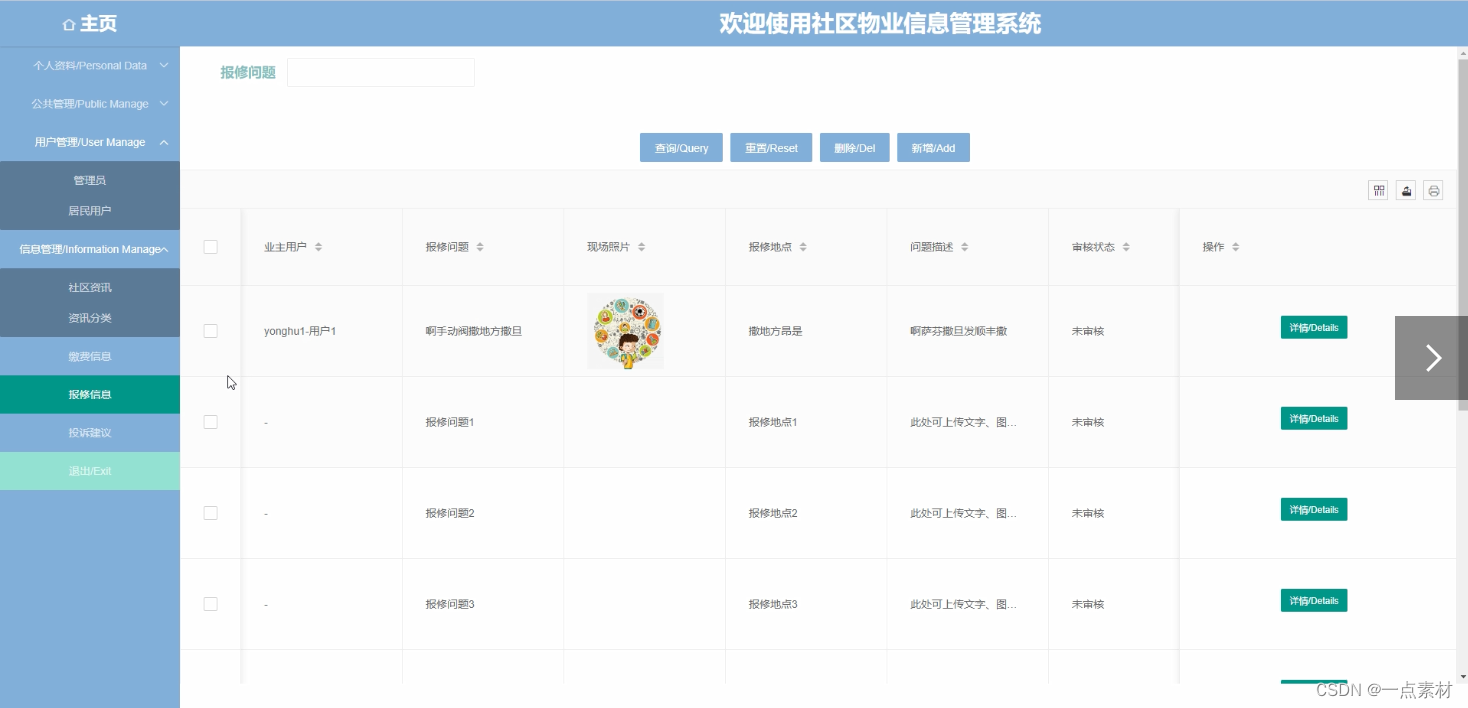 社区物业信息管理系统小程序的设计与实现社区管理系统设计与实现功能模块图 前台后台 Csdn博客