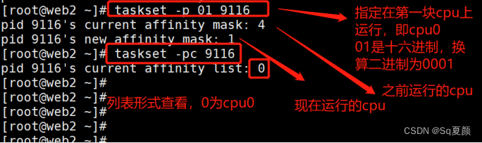 taskset命令详解_taskset -c_Sq夏颜的博客-CSDN博客