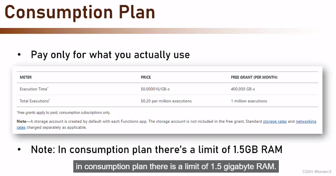 Azure 笔记_azure function consumption和standard的区别-CSDN博客