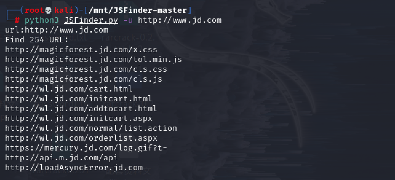 JSFinder instructions - Programmer Sought