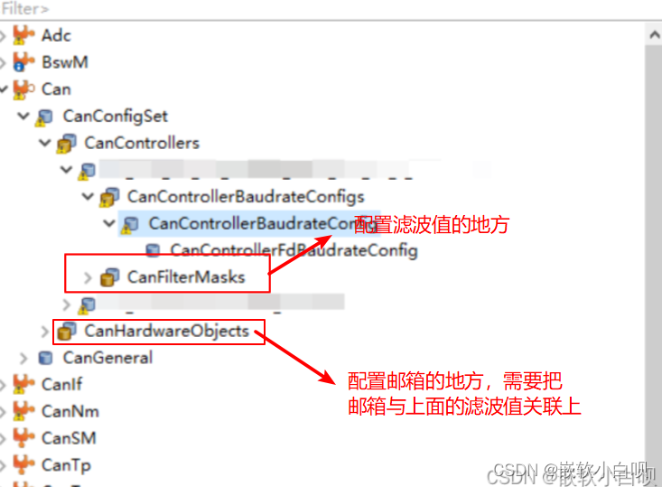 Autosar CAN开发11-2(硬件、软件滤波（FilterMask/FilterCode、BasicCan、FullCan）、CAN控制器配置对应芯片手册)_basic can可以是 ...