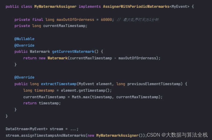 Flink时间语义和水位线介绍和api操作flink 水位线 Api Csdn博客