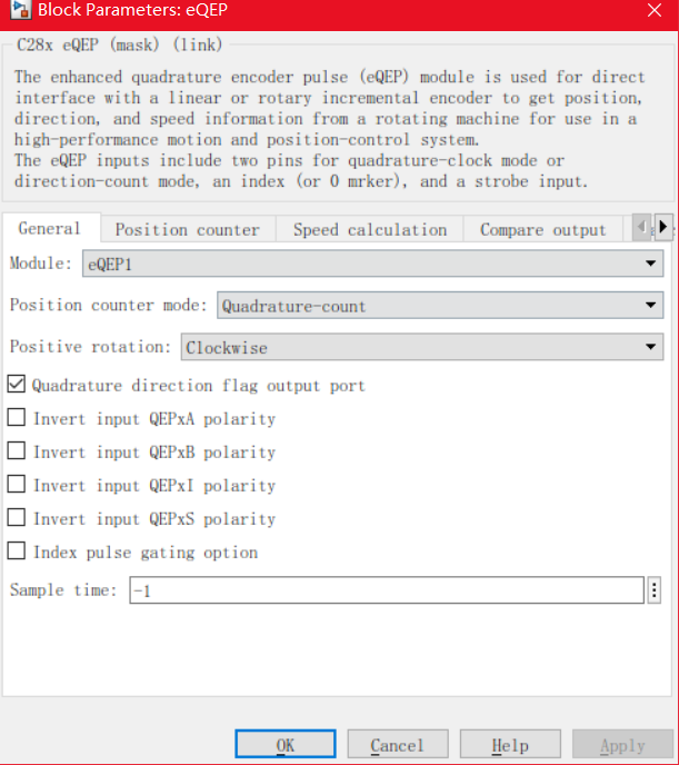 基于F28335的Simulink代码生成（三）——EQEP模块获取光电编码器的速度与角度信息_f2833x中编码器角度获取-CSDN博客