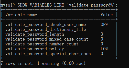 Mysql修改密码策略、密码安全等级 数据库设置密码等级为low Csdn博客