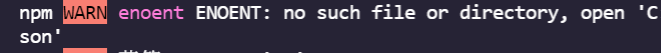 Error：npm WARN enoent ENOENT: no such file or directory, open ‘C:\Users\XX\package.json‘son‘-CSDN博客