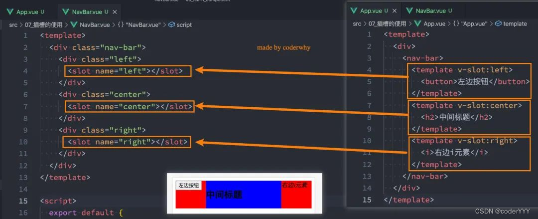 Vue3+Typescript系统学习（十一）组件的插槽使用，具名插槽，作用域插槽coderwhy_vue3使用tsx动态添加插槽-CSDN博客