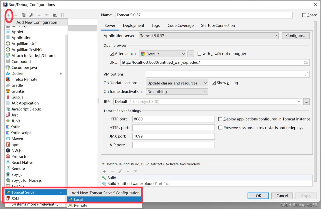 idea中配置tomcat_tomcat local remote-CSDN博客