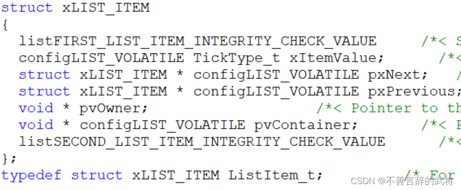 Freertos列表与列表项详细讲解rtos里各种列表 Csdn博客