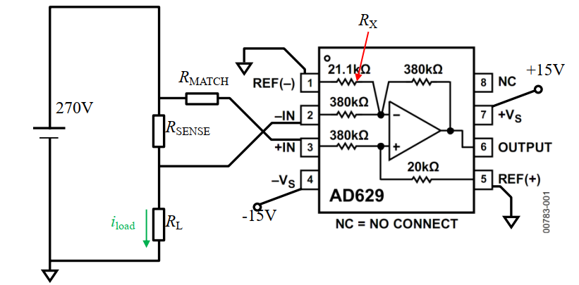 AD629测量负载电流的电路原理详解——精妙绝伦的电路设计_lookingsnow的博客-CSDN博客_负载检测电路