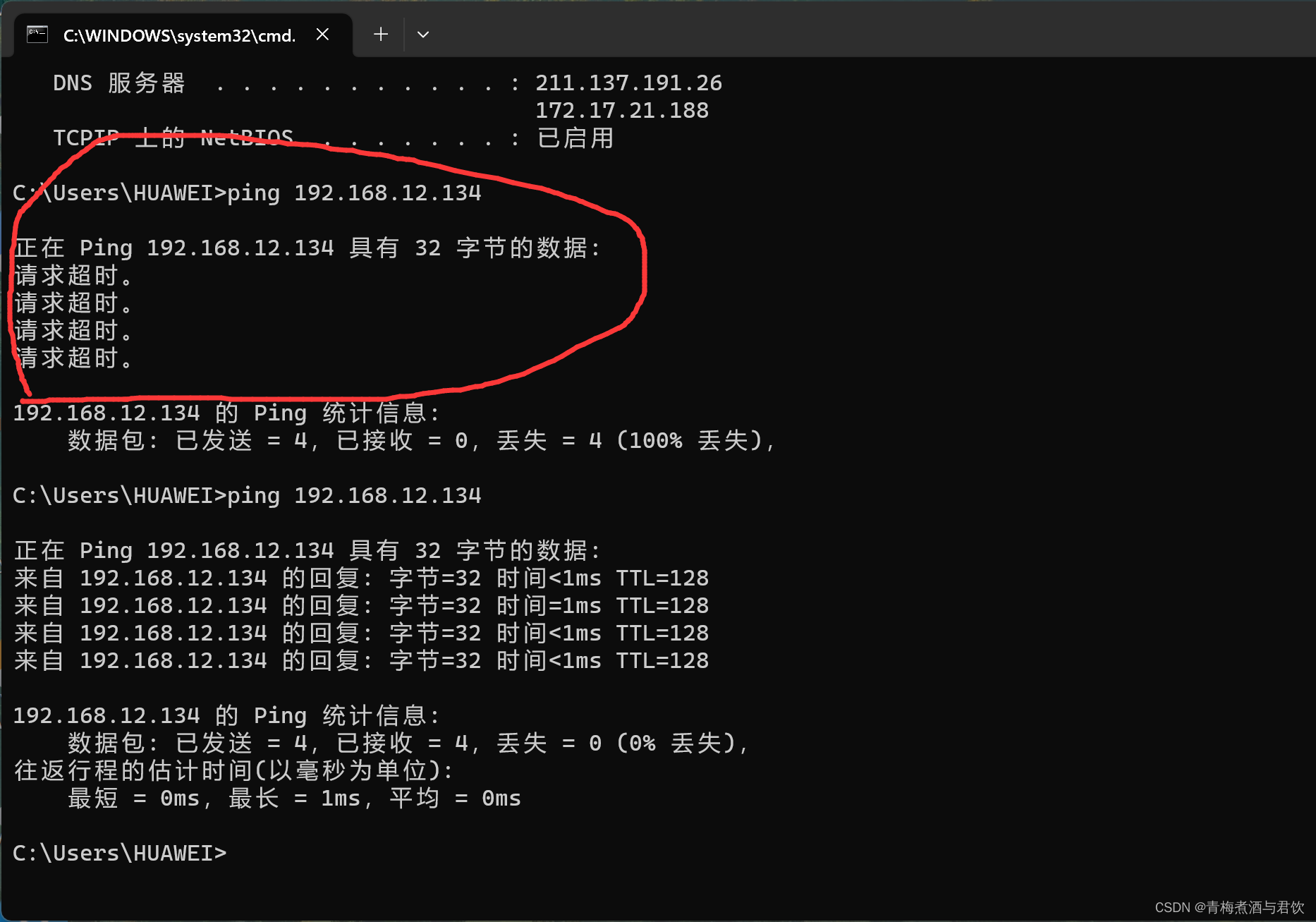 虚拟机能ping通主机但主机ping不通虚拟机实体机ping不通虚拟机 Csdn博客