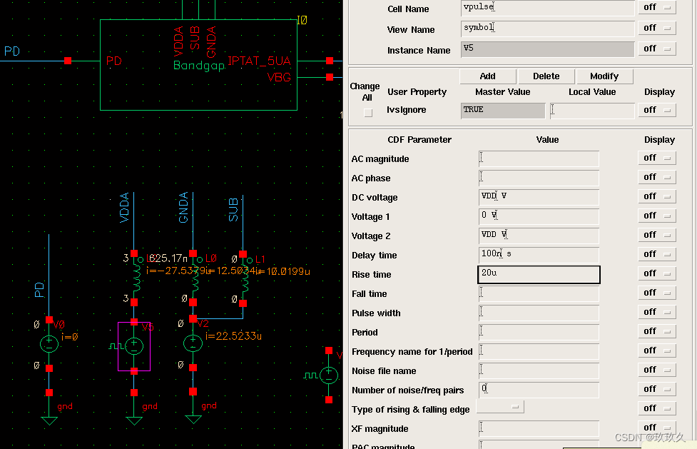 (十二)基于Chris老师Cadence514的Bandgap电路设计 第二课：稳定性仿真、噪声仿真、启动仿真、PSRR仿真_cadence噪声仿真-CSDN博客