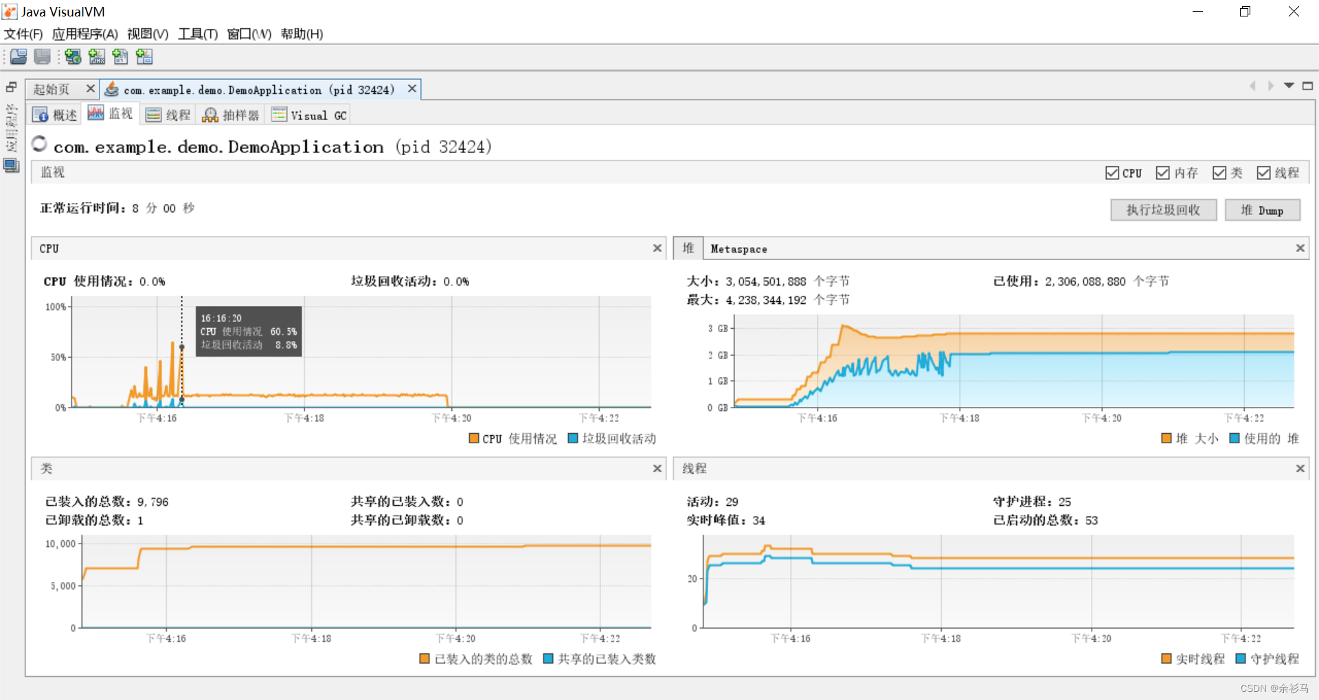 JVisualVM 性能分析与 Mybatis ResultHandler 实战_idea jvisualvm-CSDN博客