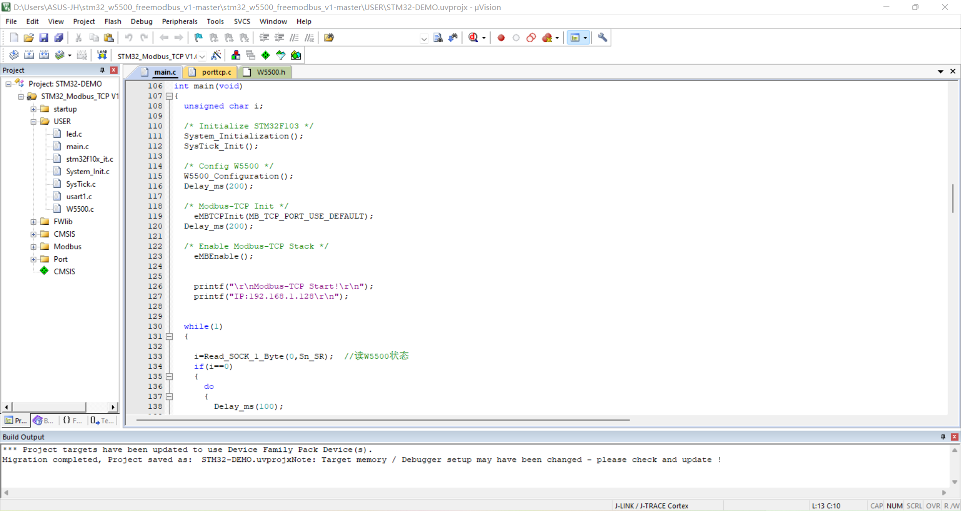 STM32+W5500网络通信_w5500 stm32-CSDN博客