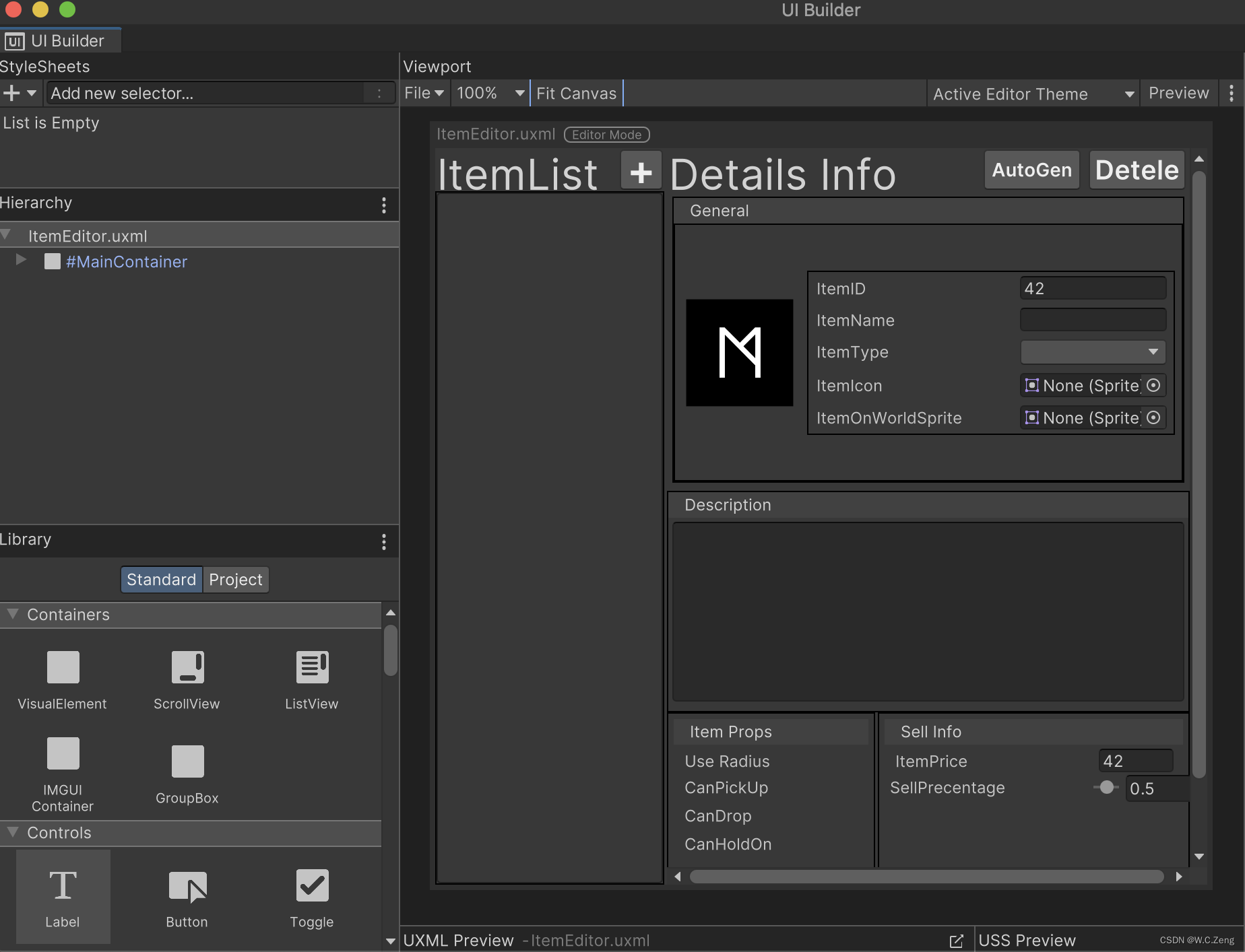 Unity基础2 编辑器拓展unity Visualelementbind Csdn博客 7529