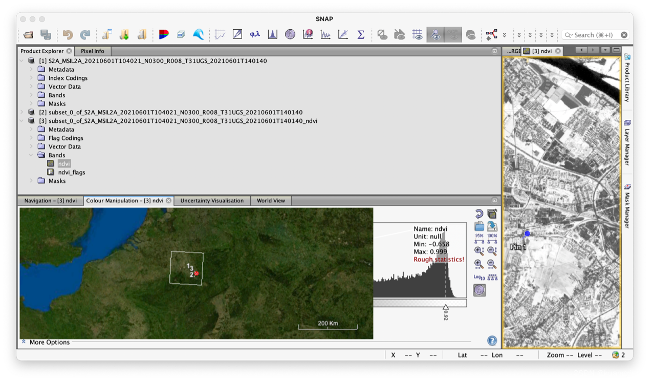 SNAP 5. 使用snap进行NDVI的计算_snap计算ndvi-CSDN博客