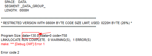 解决keil单片编程ERROR L107: ADDRESS SPACE OVERFLOW问题及根源分析_keil警告l107-CSDN博客