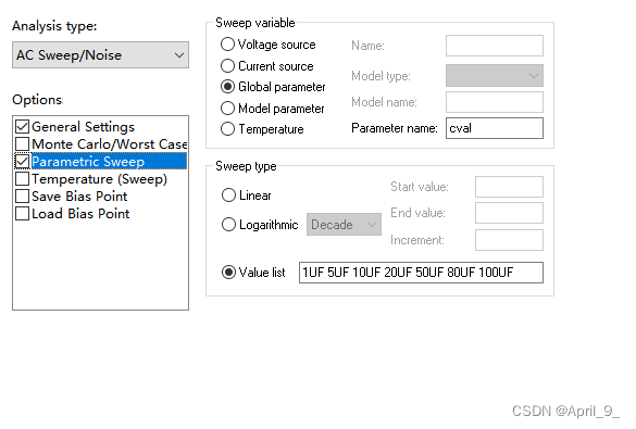 交流扫描分析_ac sweep-CSDN博客