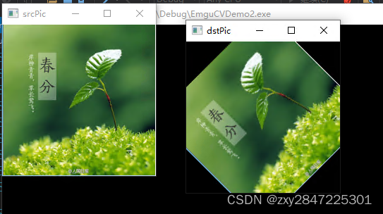 Emgu CV4图像处理之图像的几何变换（平移、旋转、转置、镜像）11(C#)_emgu旋转45度-CSDN博客