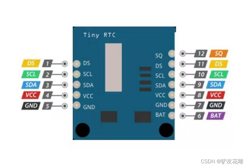 【雕爷学编程】arduino动手做（212） 9合1 扩展板完成arduino的第10类扩展实验之ds1307时钟模块（ Iici2c接口）ds1307 Arduino Csdn博客 