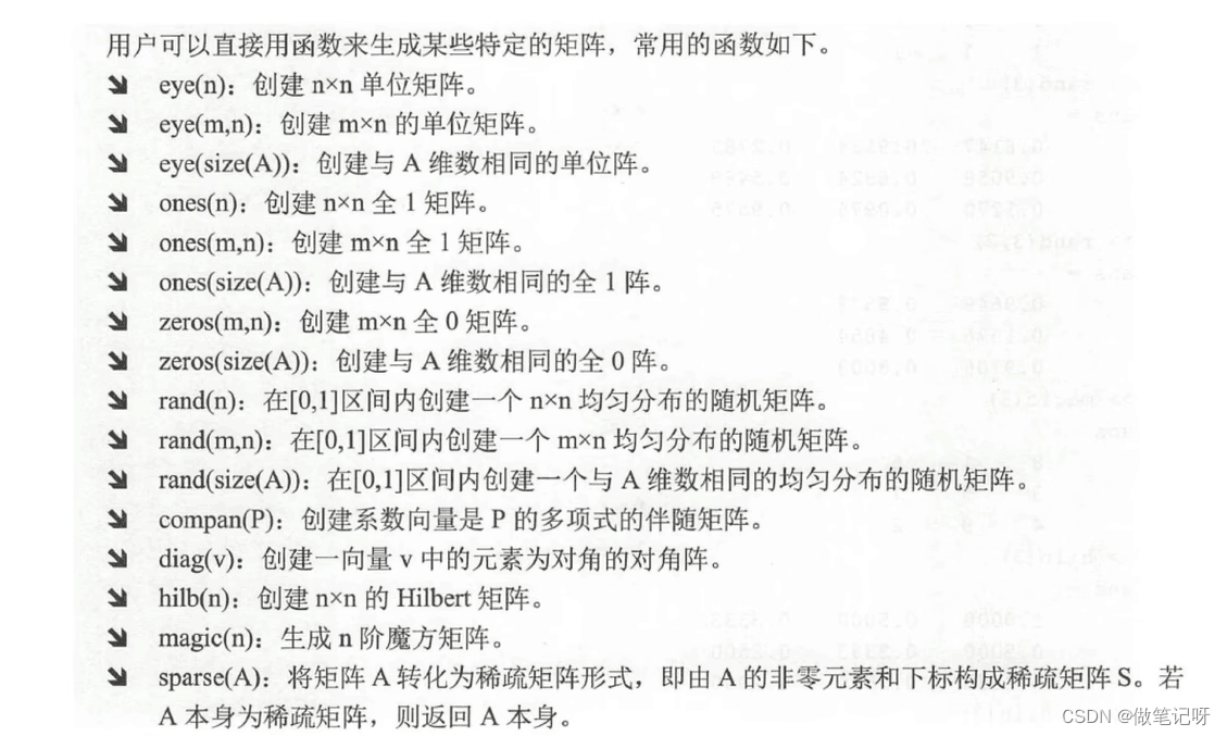 Matlab矩阵matlab利用文本文件生成矩阵 Csdn博客