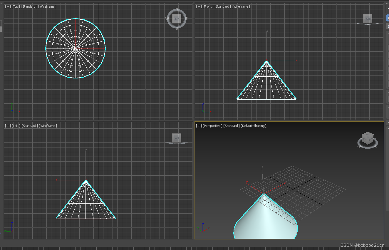 3dmax 创建圆锥体1_3dmax怎么做锥形-CSDN博客